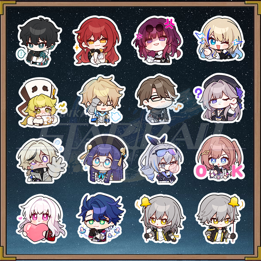 (Honkai Star Rail]Set 16 Stickers Arlan Characters, Asta, Caelus, Clara ...
