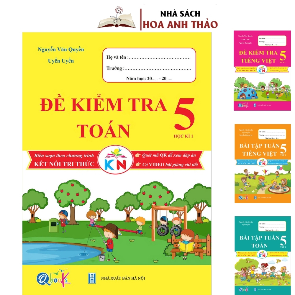 TRI Books - Set of 4 Week Exercises, Math And Vietnamese Tests Grade 5 ...