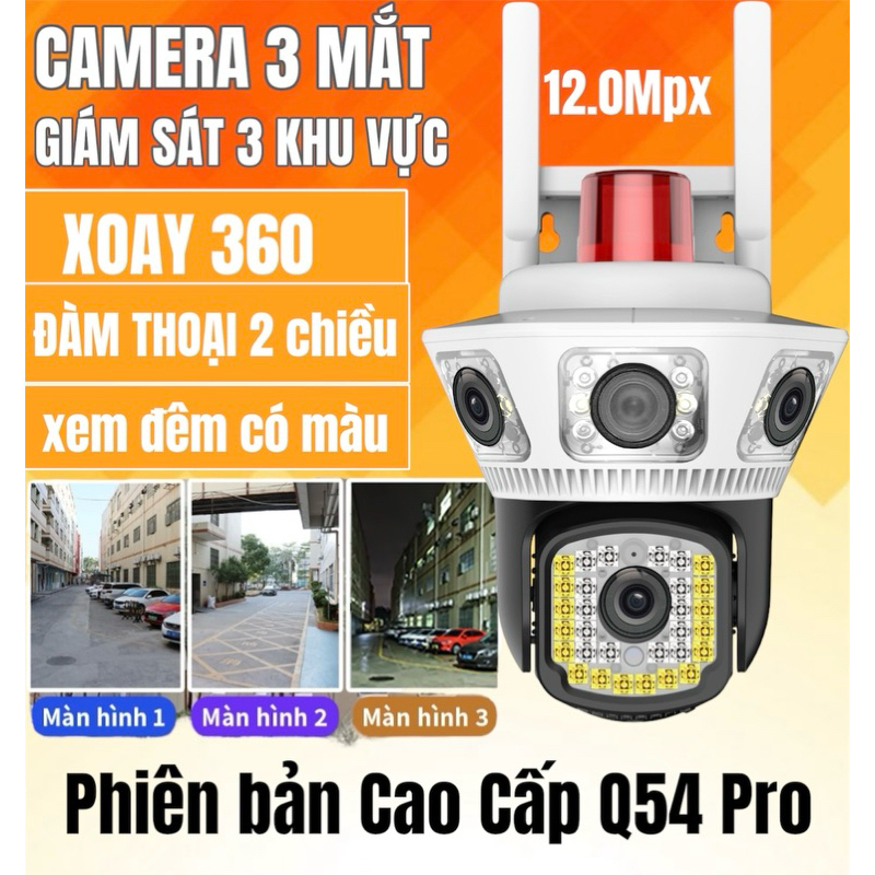Yoosee Wifi Camera Q54 4 Eyes Super Sharp, Wide Angle, 360 Degree Rotation - 2-Way Loud Speaker ...