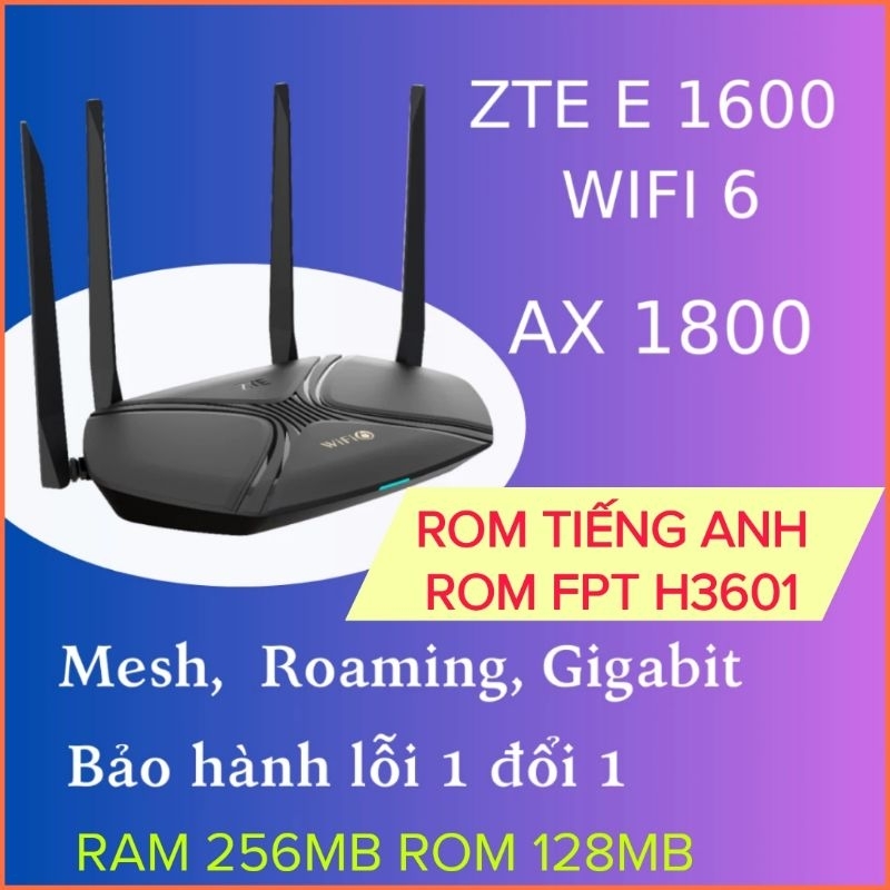 Router Wifi 6 Mesh network modem ZTE H3601 E1600 AX1800 gigabit mesh ...
