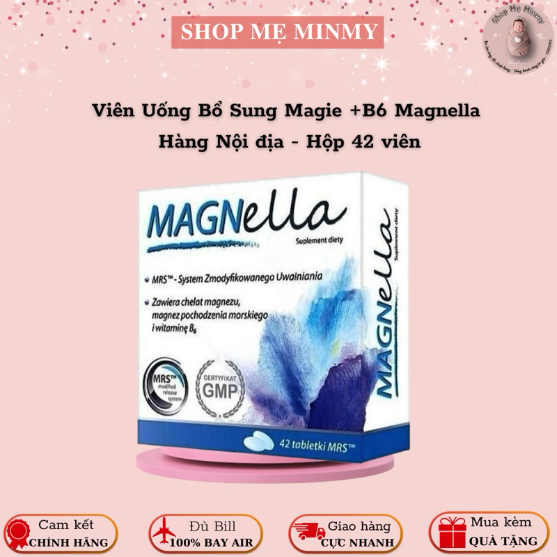 [Domestic 42 Tablets] Magnella - Magnesium Supplement, Vitamin B6, Pregnancy Vitamins, Nerve ...