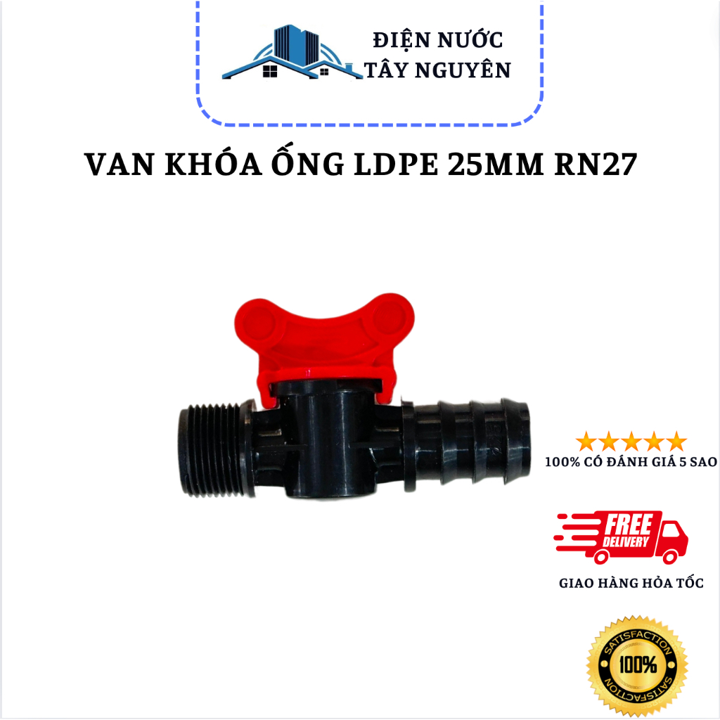Ldpe Pipe Lock Valve 25mm External Thread 27mm - Outdoor Watering ...