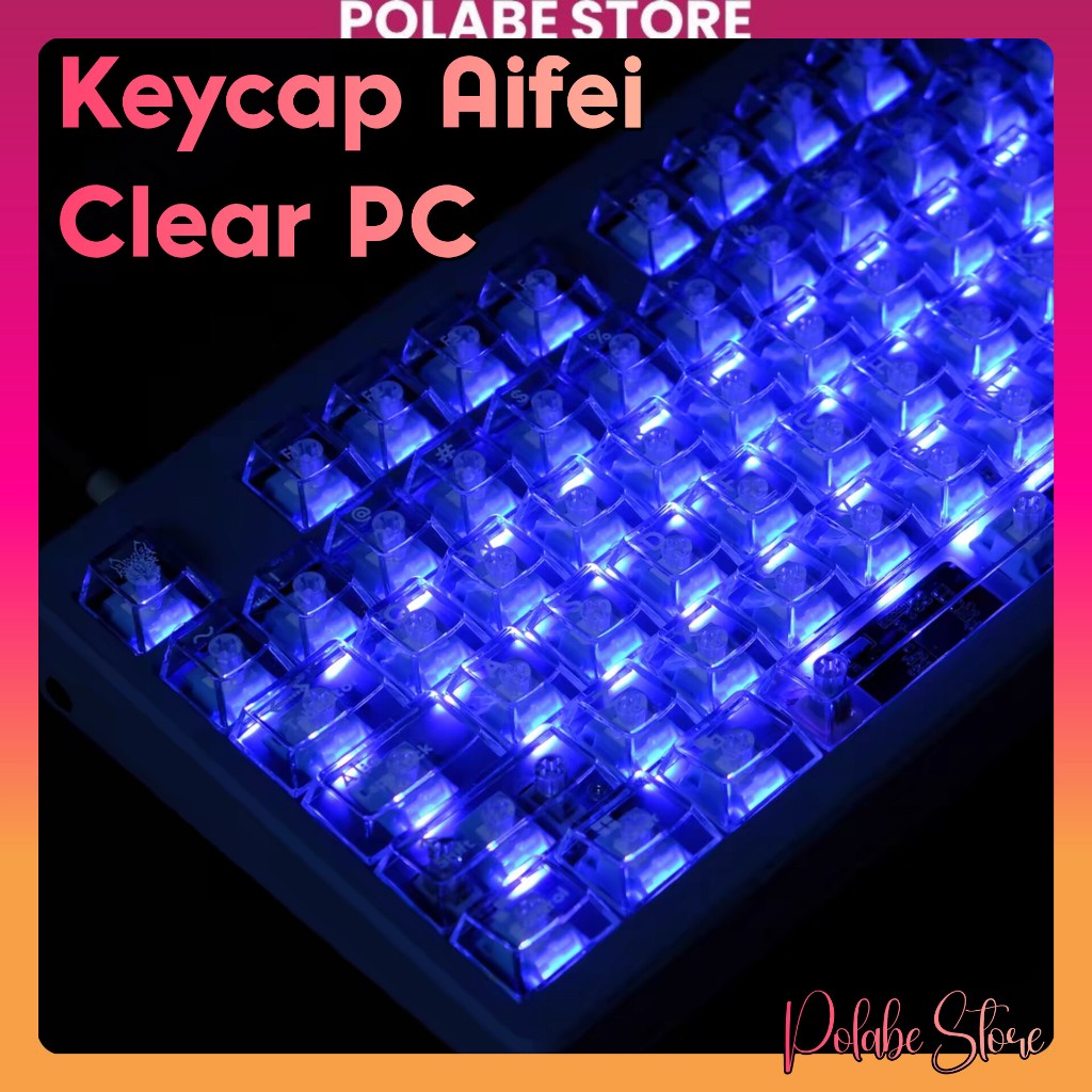 Aifei Clear PC Cherry Profile PBT mechanical keyboard Polabe Store ...