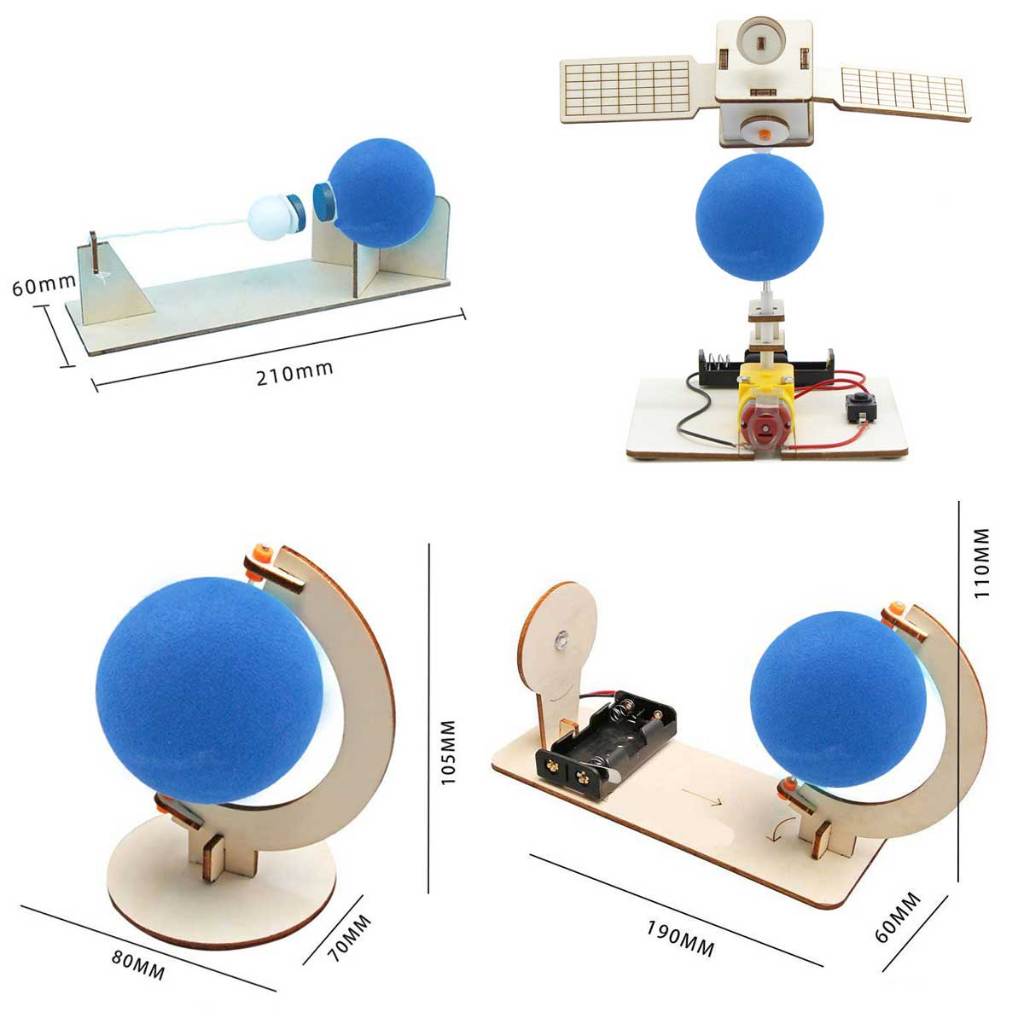 Self-rotating Solar System Earth Satellite Assembly Model, Safe ...