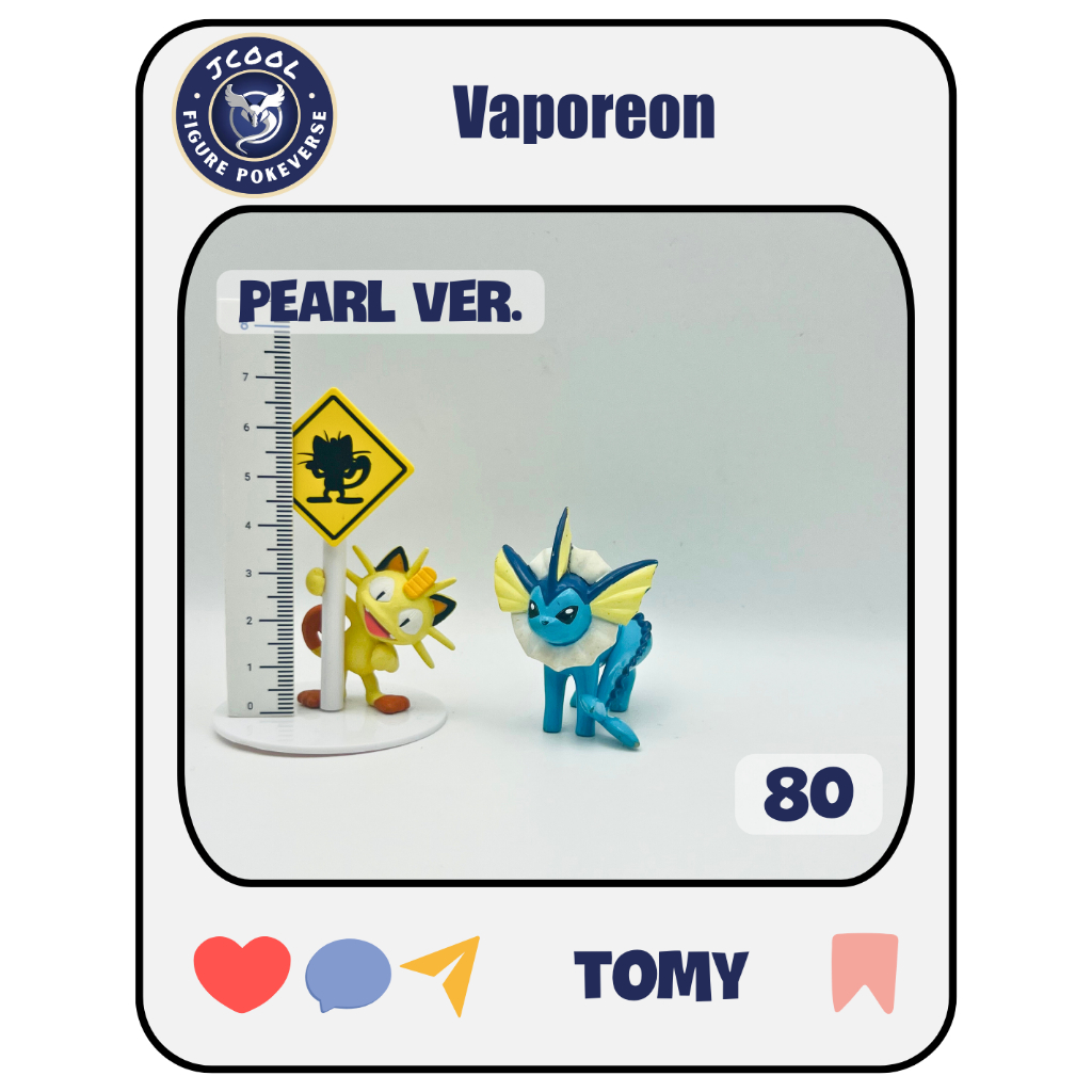 Vaporeon - Gen 1 Kanto region - Genuine Pokemon model TAKARA TOMY ...