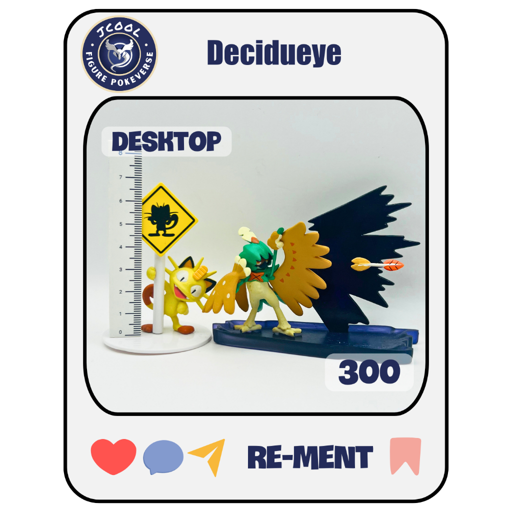 Decidueye - Gen 7 Alola region - Genuine RE-MENT Pokemon model DESKTOP ...