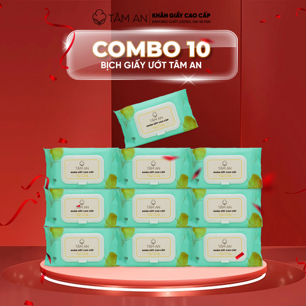 [COMBO] 10 Premium Wet Paper Bags Tam An Desktop 100 Sheets / Pack ...