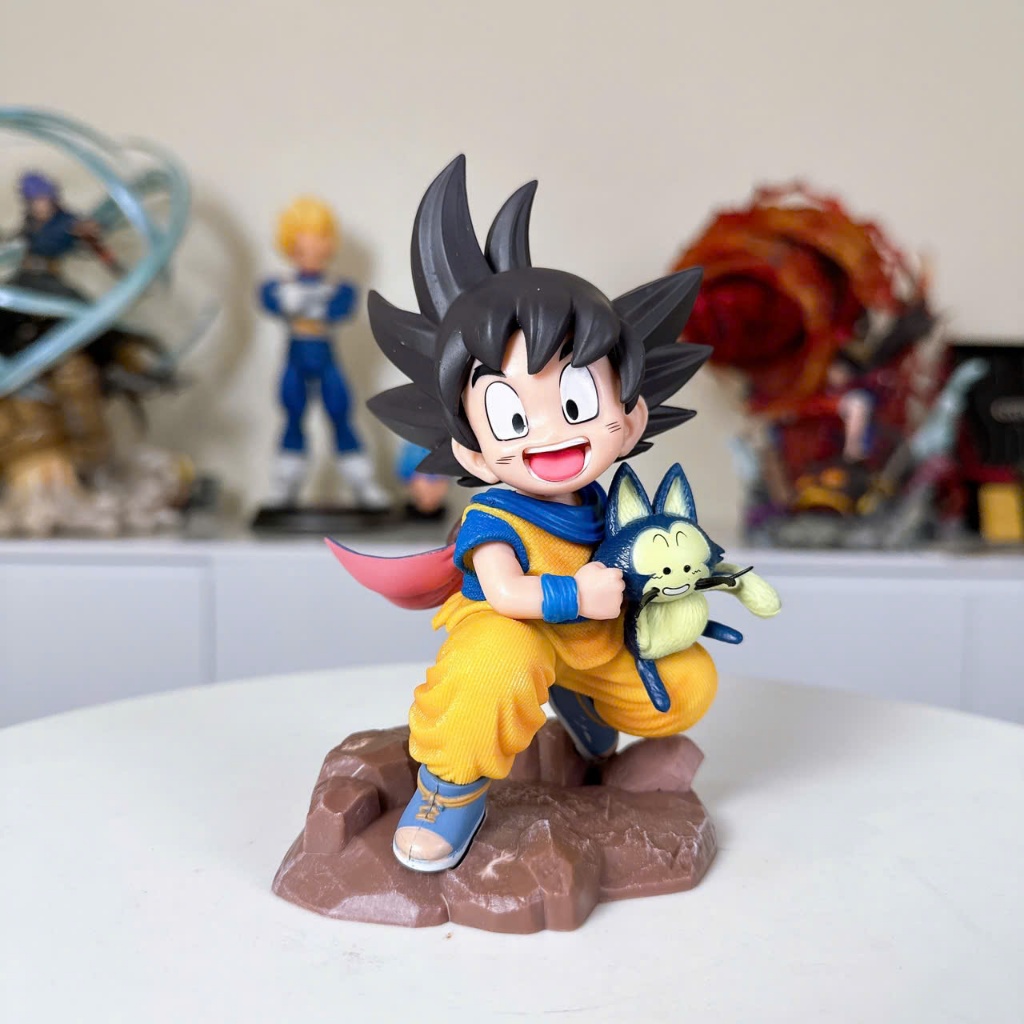 Dragonball Goku Kid Model Hugging Puar Cat 15cm Version Ongchumohinh ...