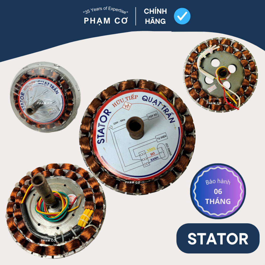 Stator Sa Fan for VINAWIND Ceiling Fan 100% Copper Wire Comes with 2 ...