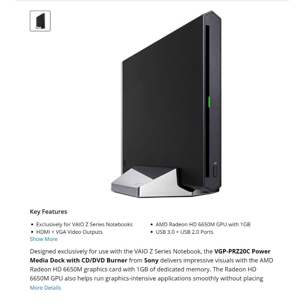External USB VGA HDMI DVD and VGA port expansion Dock for Sony laptop ...