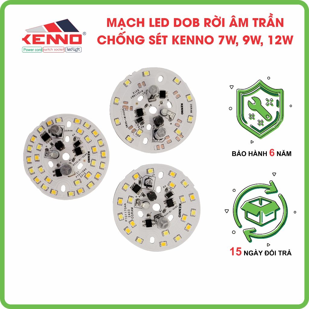 Dob led ceiling light circuit PCB ceiling light 7W, 9W, 12w ceiling ...