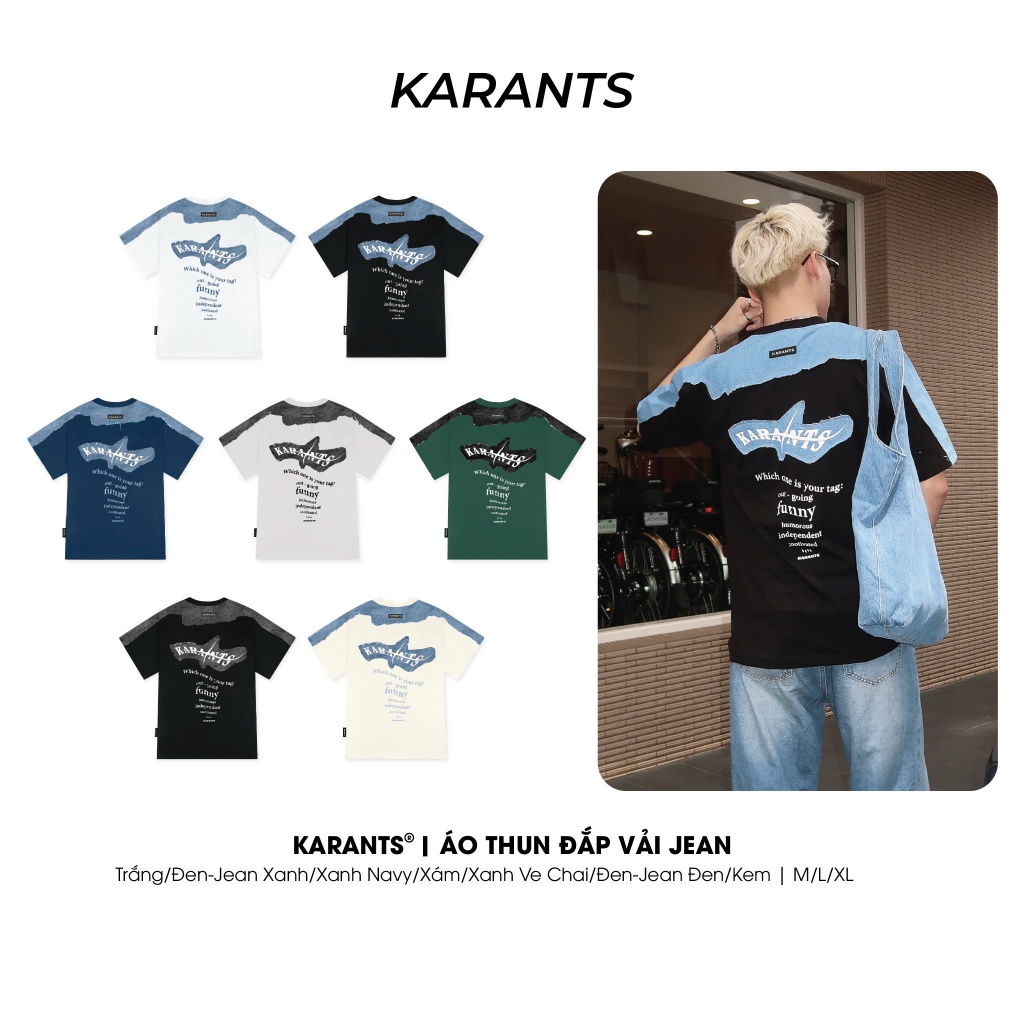 Karants Star Jeans T-shirt Local Brand Form Oversize Streetwear Hot ...