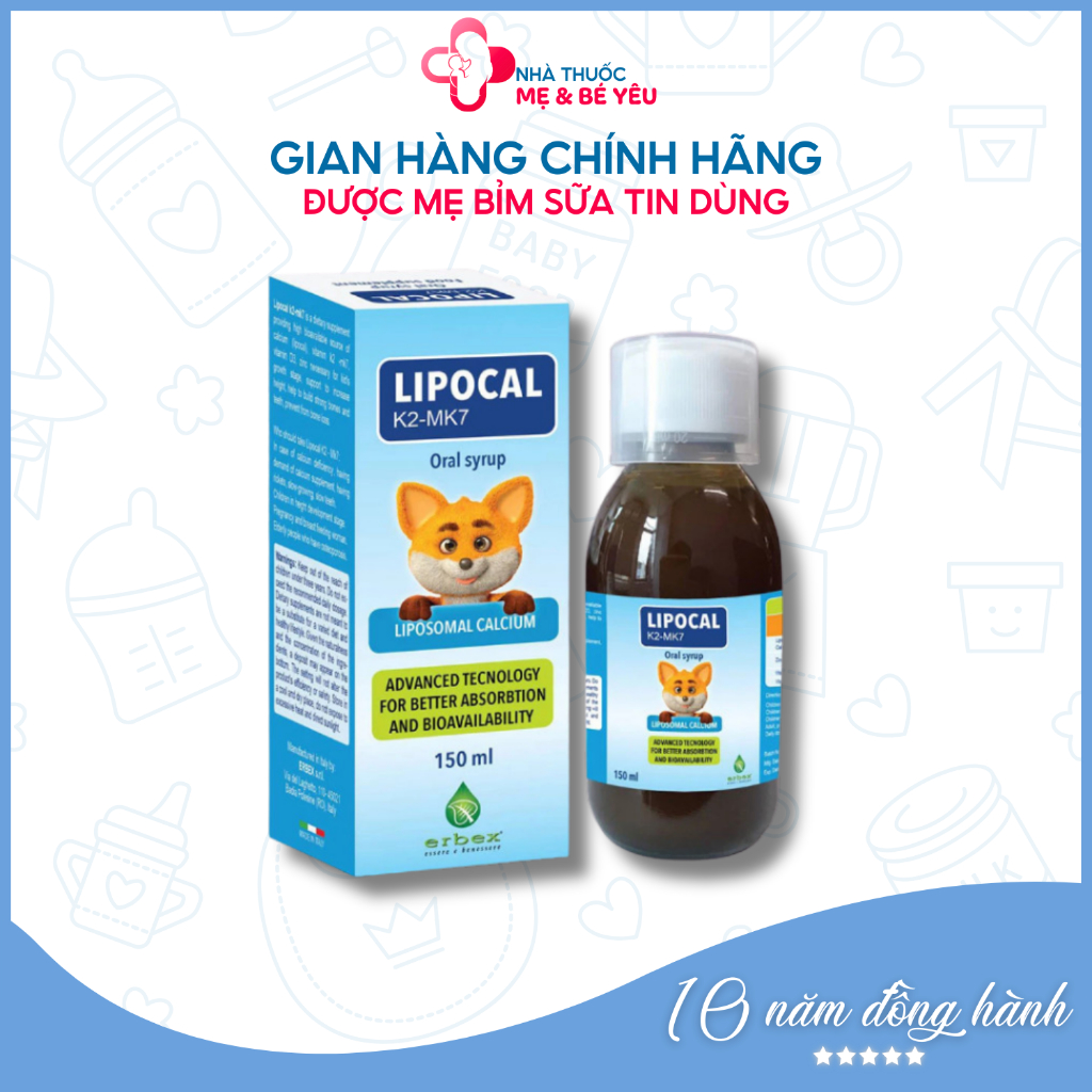 Lipocal Syrup - Biological Calcium, Vitamin D3 K2 Helps Supplement ...