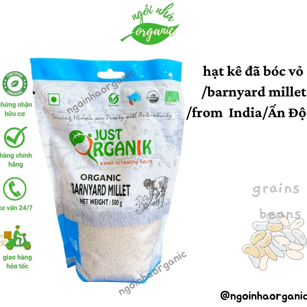 Just Organik Organic Peeled Millet - Organic Barnyard Millet | Shopee ...