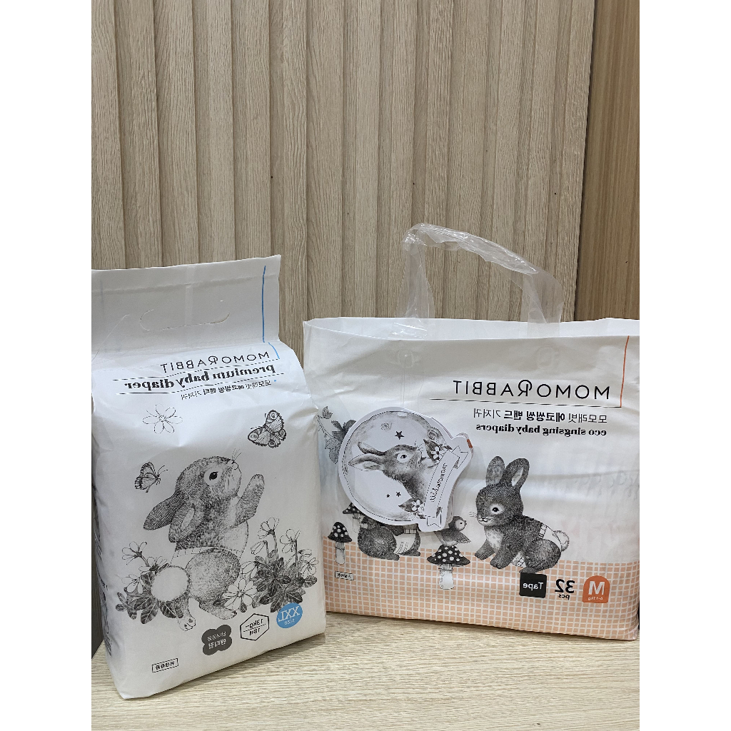 Momo Rabbit premium baby Diapers | Shopee Malaysia