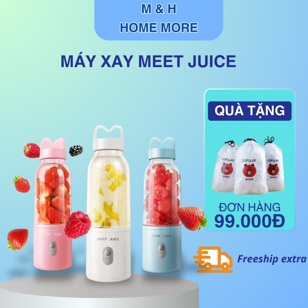 Meet Juice 500ml mini hand blender, multi-function hand blender, ice ...