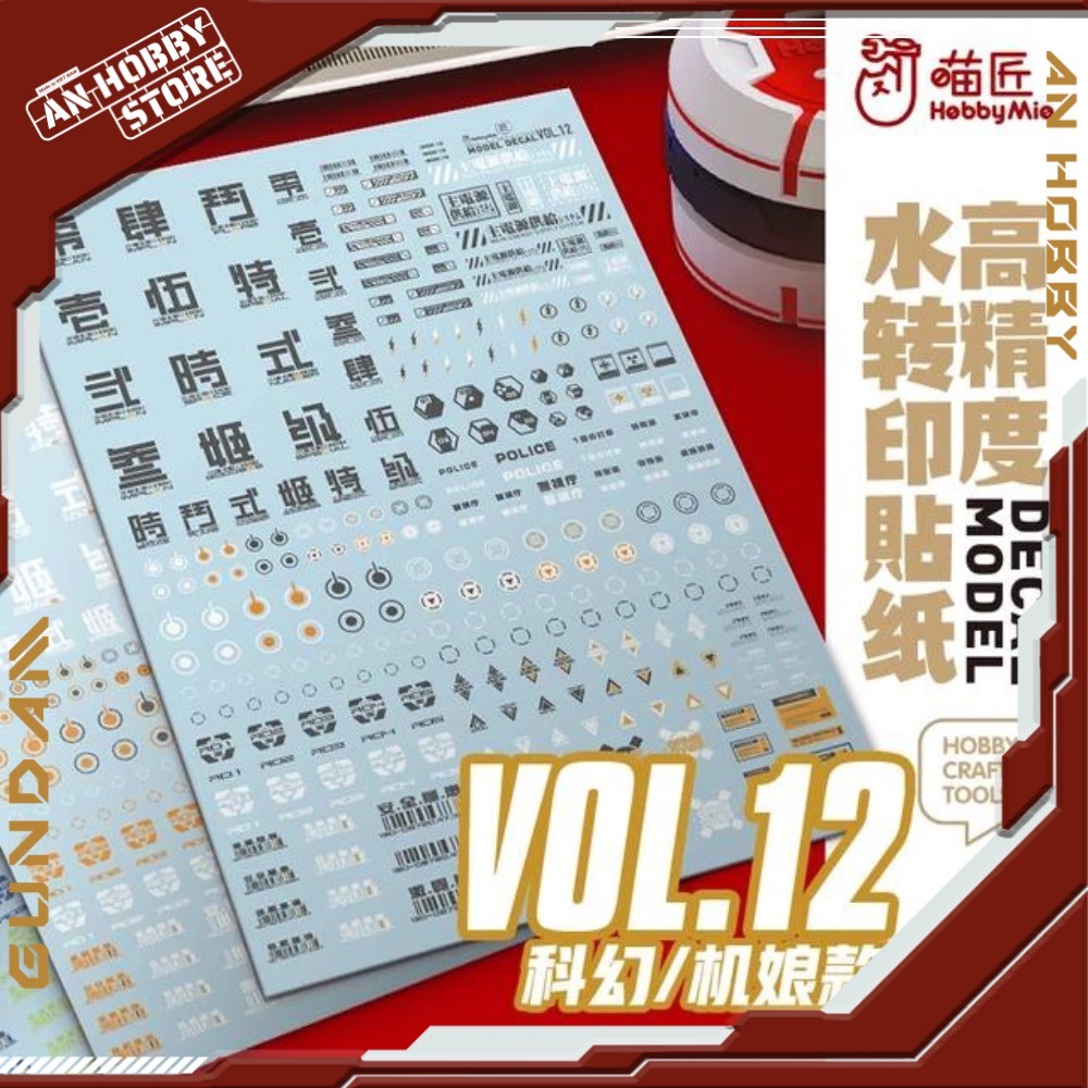 WATER DECAL - HOBBY MIO WATER STAMP VOL.12 001-005 | Shopee Malaysia