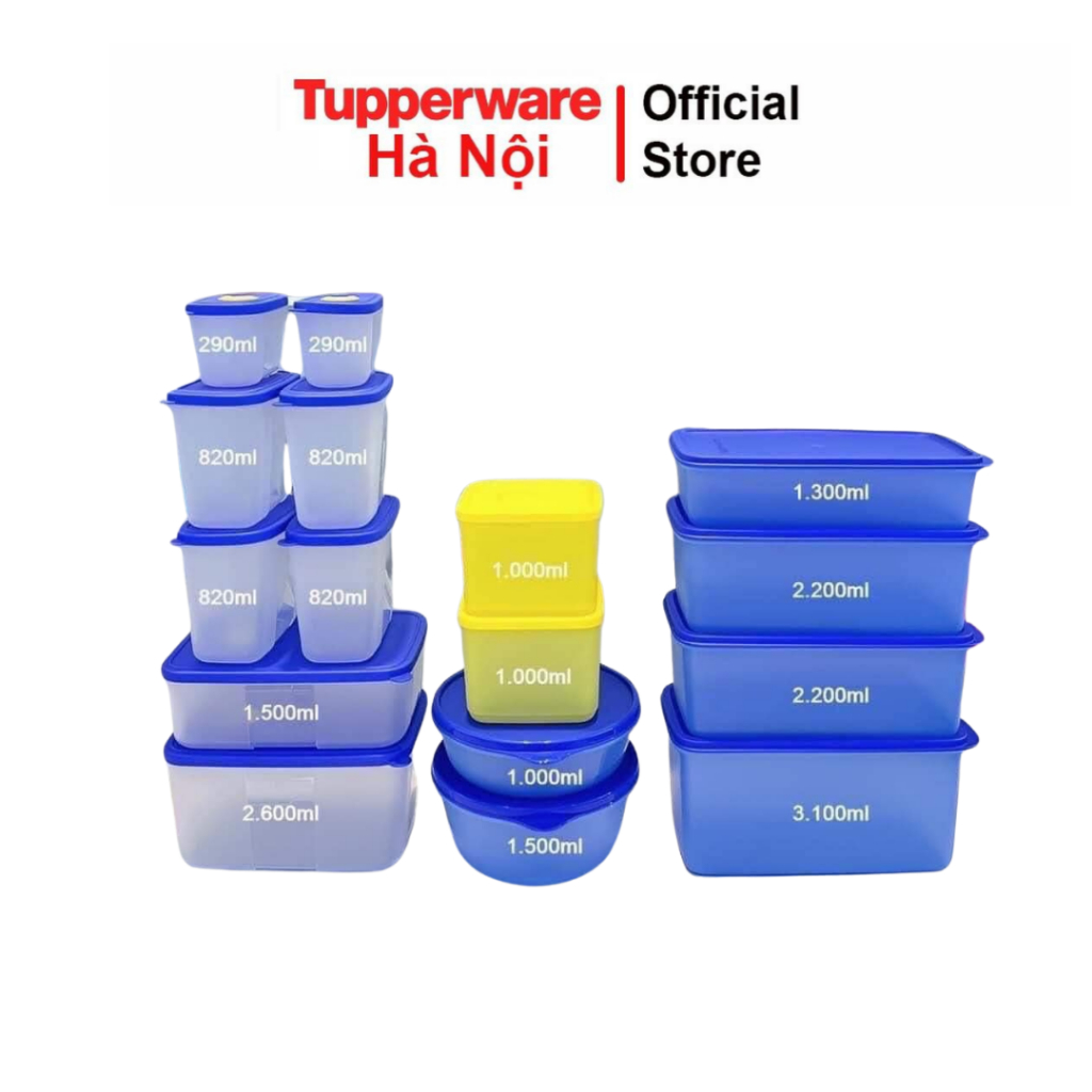 Tupperware Modern Set of 16 genuine freezer and cooler boxes including ...
