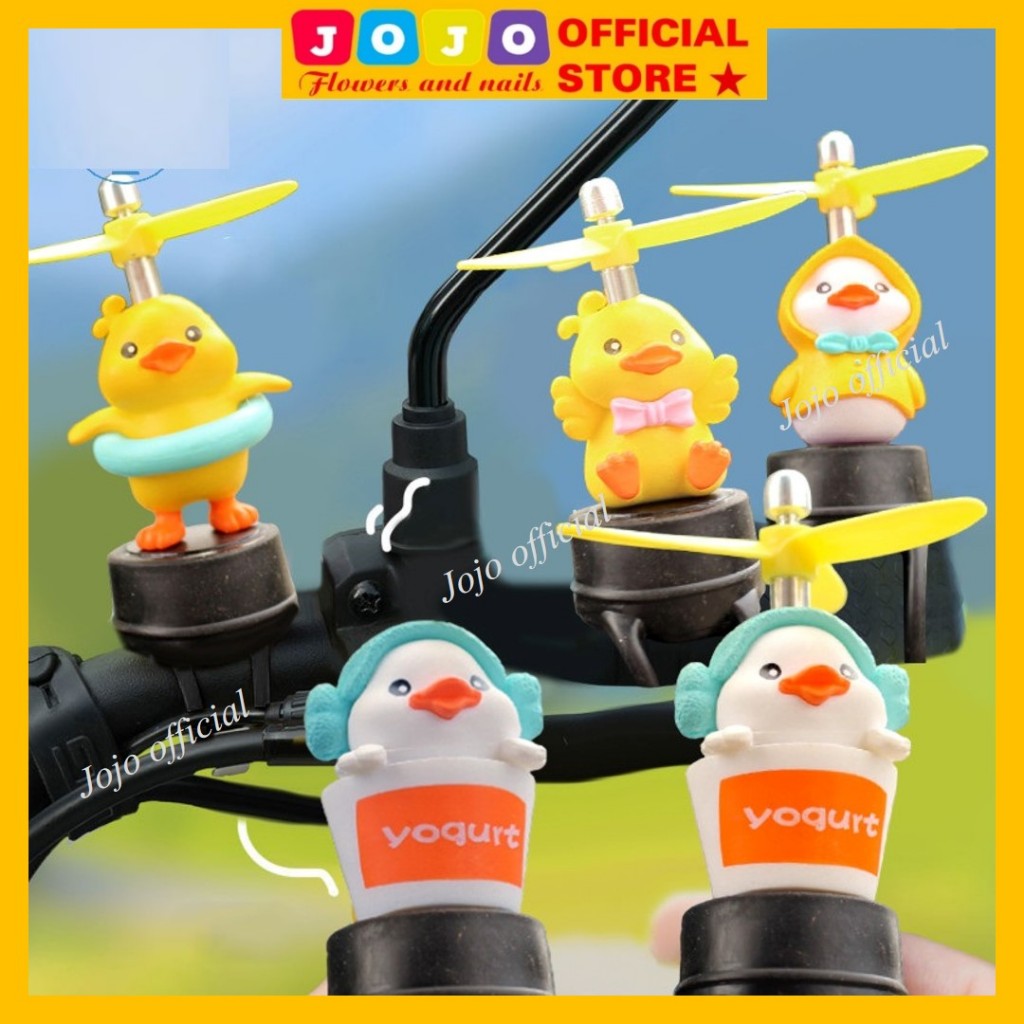 [GIVE STICKER] Jojo's Cute little yellow duck toy with propeller to ...