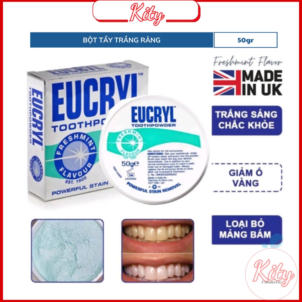 Eucryl Toothpowder Teeth Whitening Powder (50g) | Shopee Malaysia