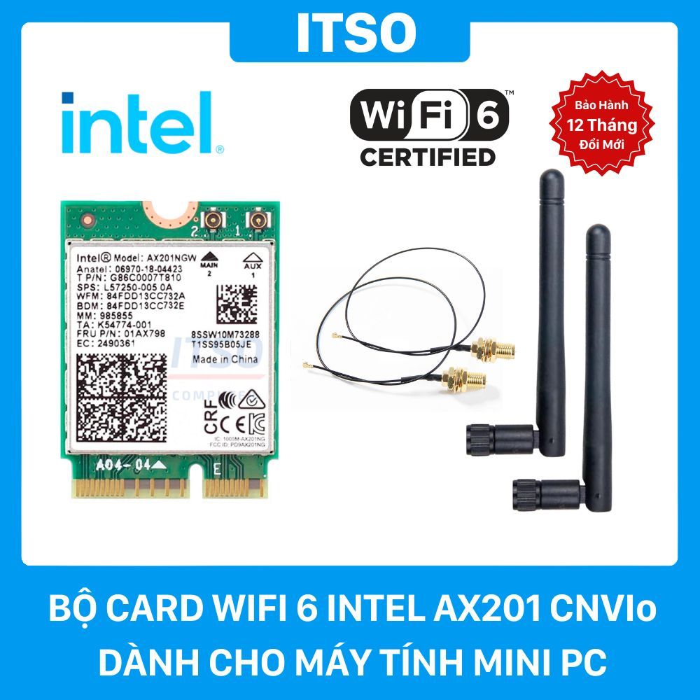Intel AX201 WIFI 6 card set for ASRock DeskMini B760 | Shopee Malaysia