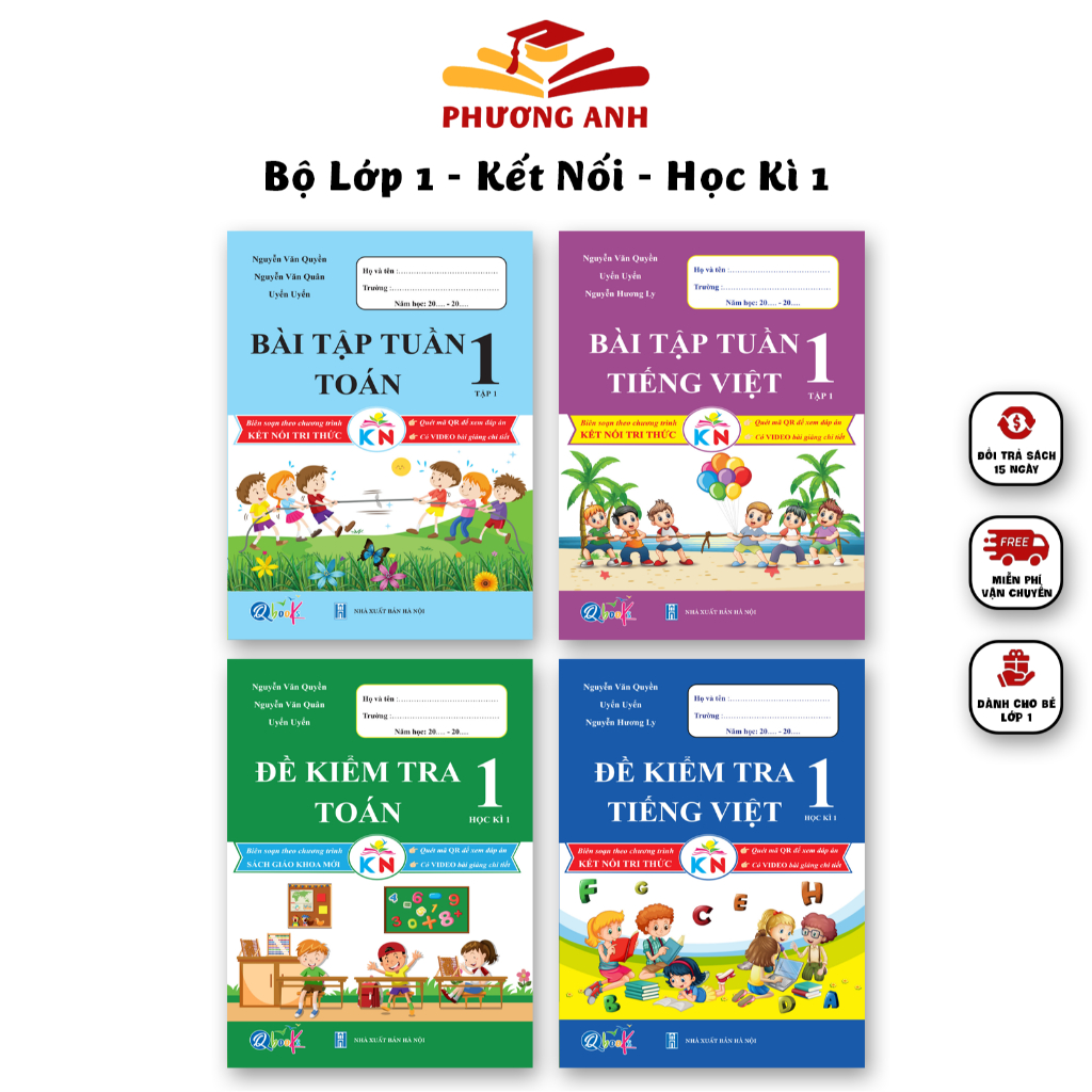 Book - Combo WEEKLY EXERCISES and TESTS - Math and Vietnamese GRADE 1 ...