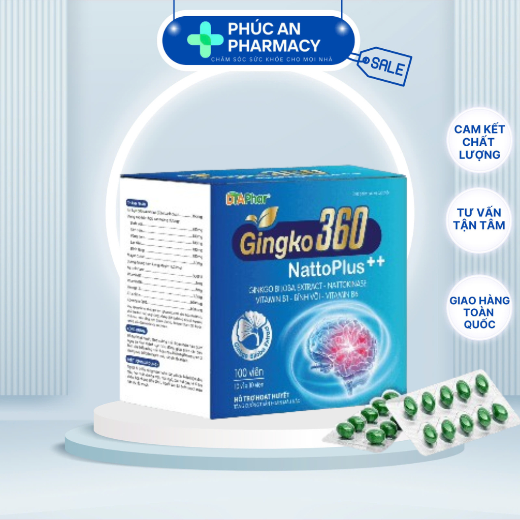 Ginkgo 360 Natto Plus Pills Support Blood Activation, Nourish the Brain ...