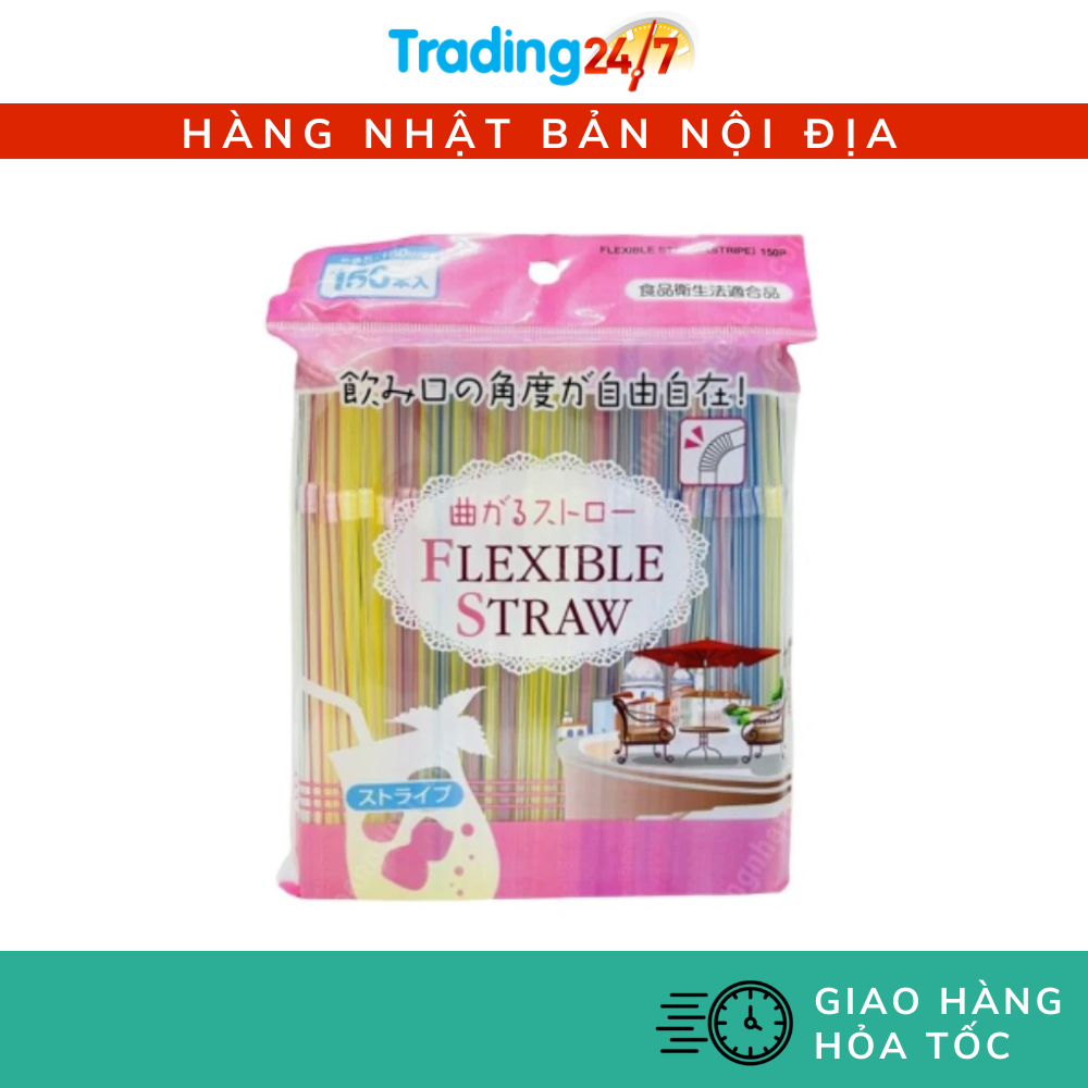 Set of 150 premium Flexible straw straws - Domestic Japan | Shopee Malaysia