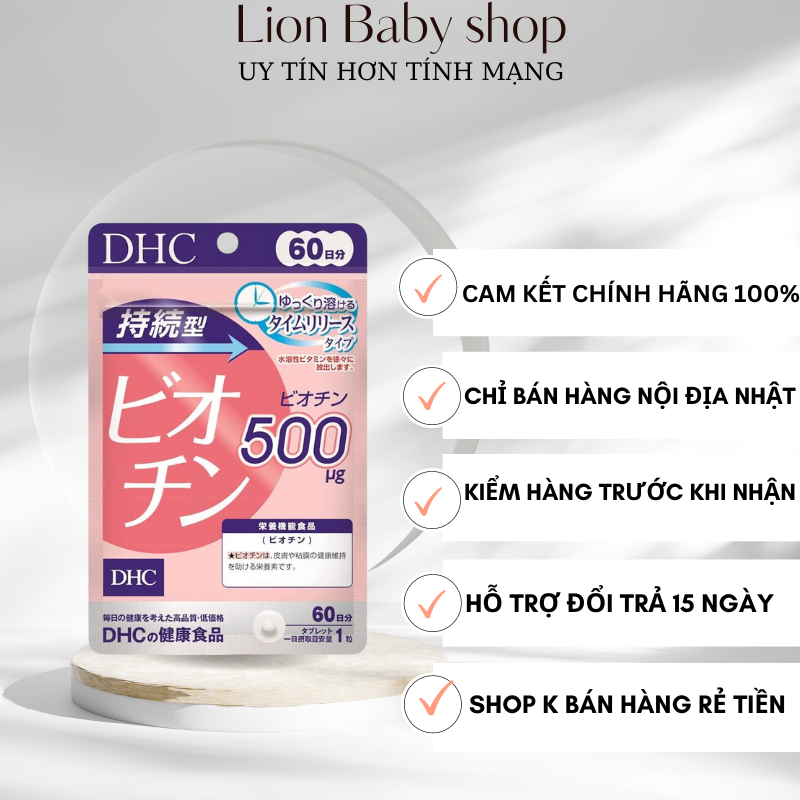 Dhc Biotin Pack Of 60 Japanese Tablets [60 Days] Healthy Hair, Reduce ...