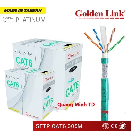 Golden Link UTP SFTP CAT6 network cable 50M 100M (Pre-pressed at both ends) | Shopee Malaysia
