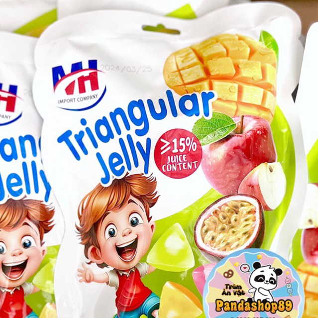 Mh triangle jelly, triangle fruit jelly candy (300g pack) | Shopee Malaysia