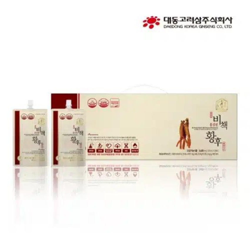 Queen Daedong Ginseng Korea Red Ginseng Water (Box of 20 Packs x 120ml ...