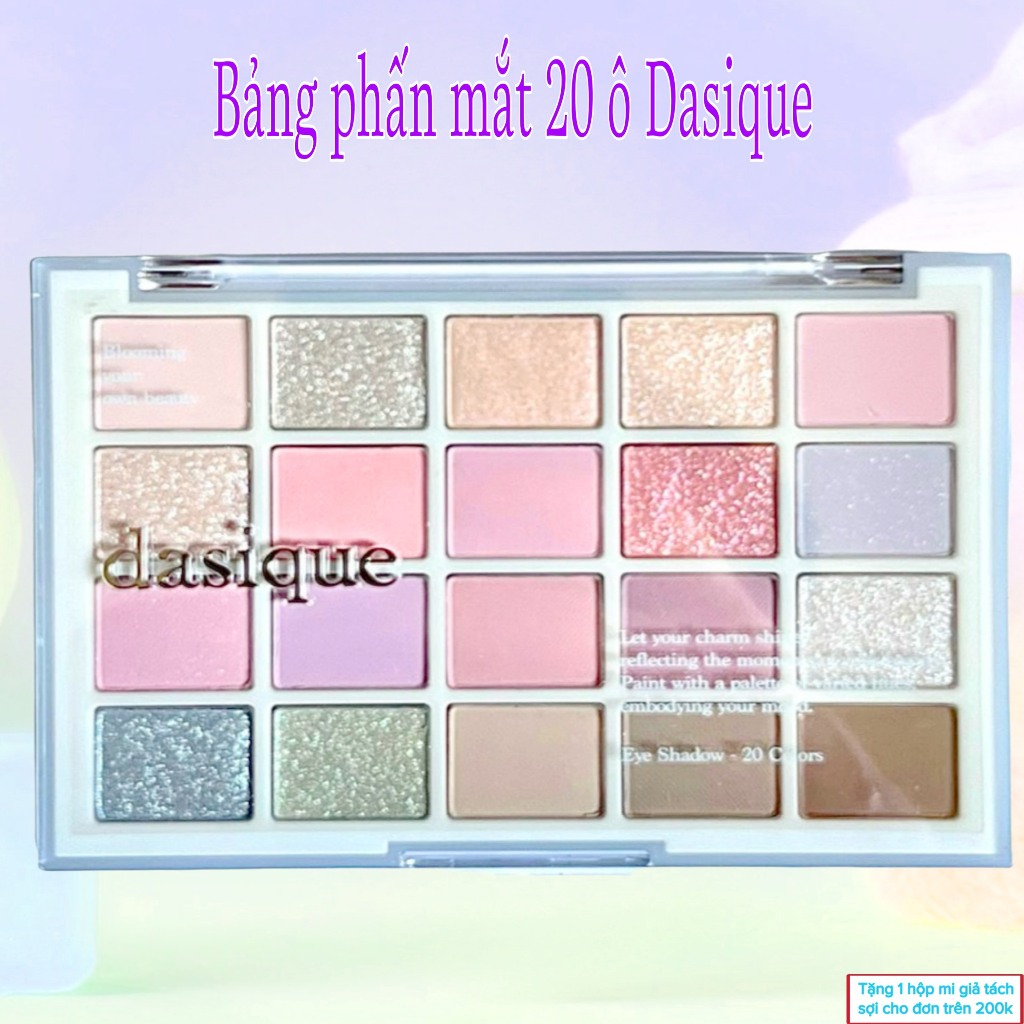 Dasique 20-pan premium eyeshadow Palette with soft, easy-to-blend, long-lasting powder Mood ...