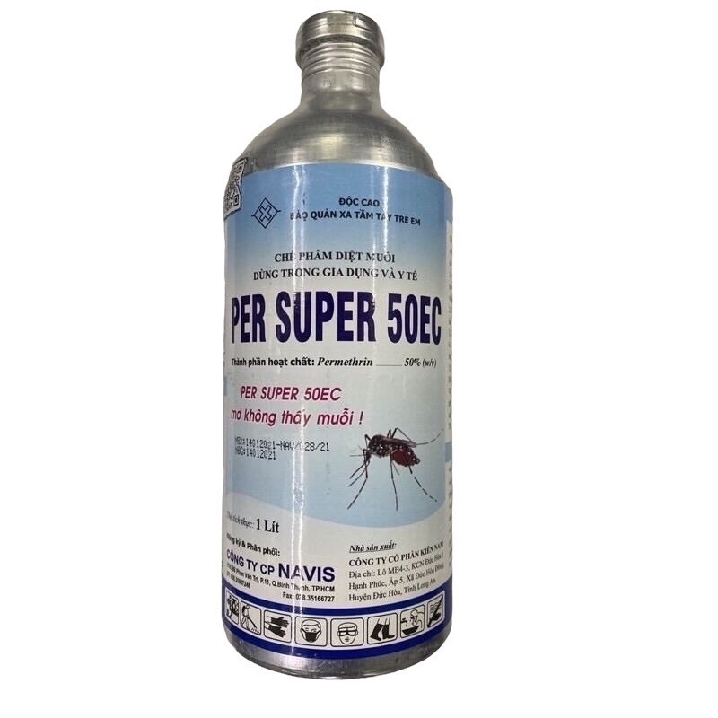Per super 50EC - 1 bottle to kill mosquitoes, flies, ants, cockroaches, yellow flies ...
