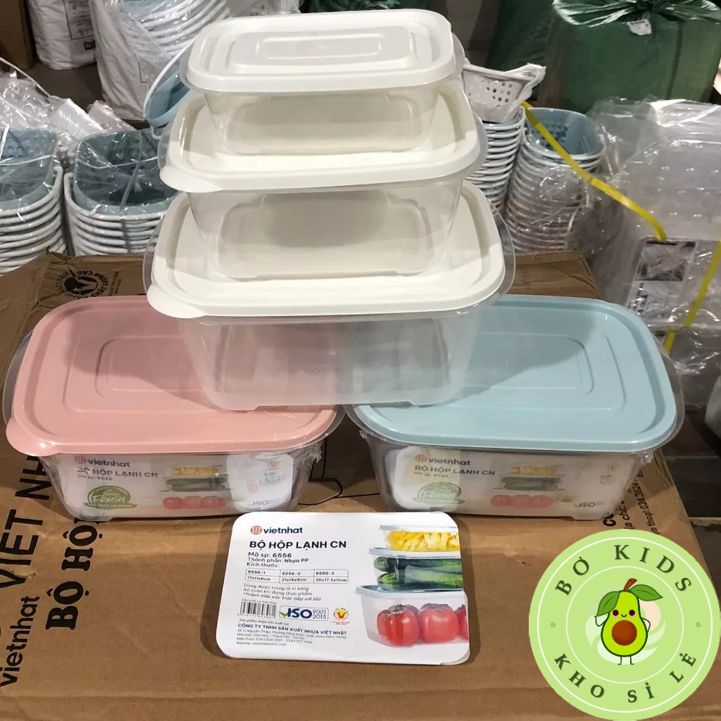 (hot) Set of 9 boxes of 3 sizes, high quality Vietnamese-Japanese food ...