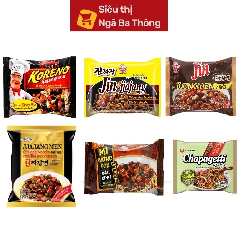 (New Date) Koreno Jjajangmen/ Jin Ottogi/nongshim chapagetti black bean ...