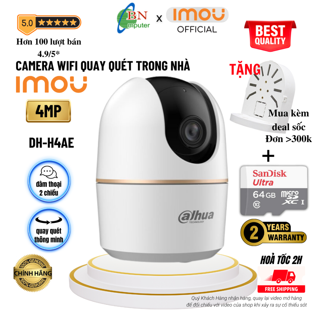 Dahua Hero A2 DH-H4AE 4MP Wifi IP Camera, DH-H2AE 2MP recording ...