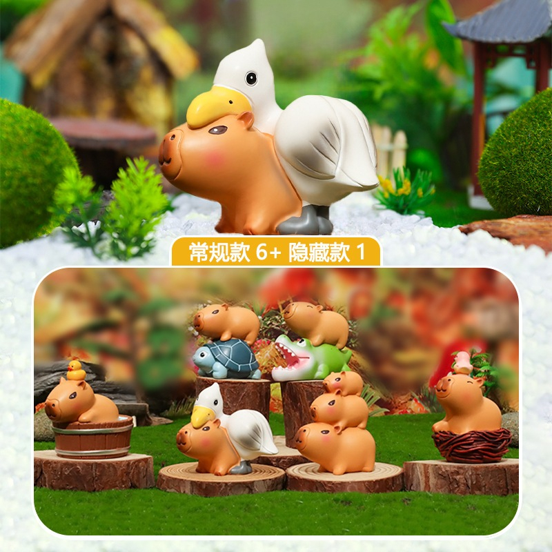 Random model Capybara guinea pig & all species (coffee color box ...
