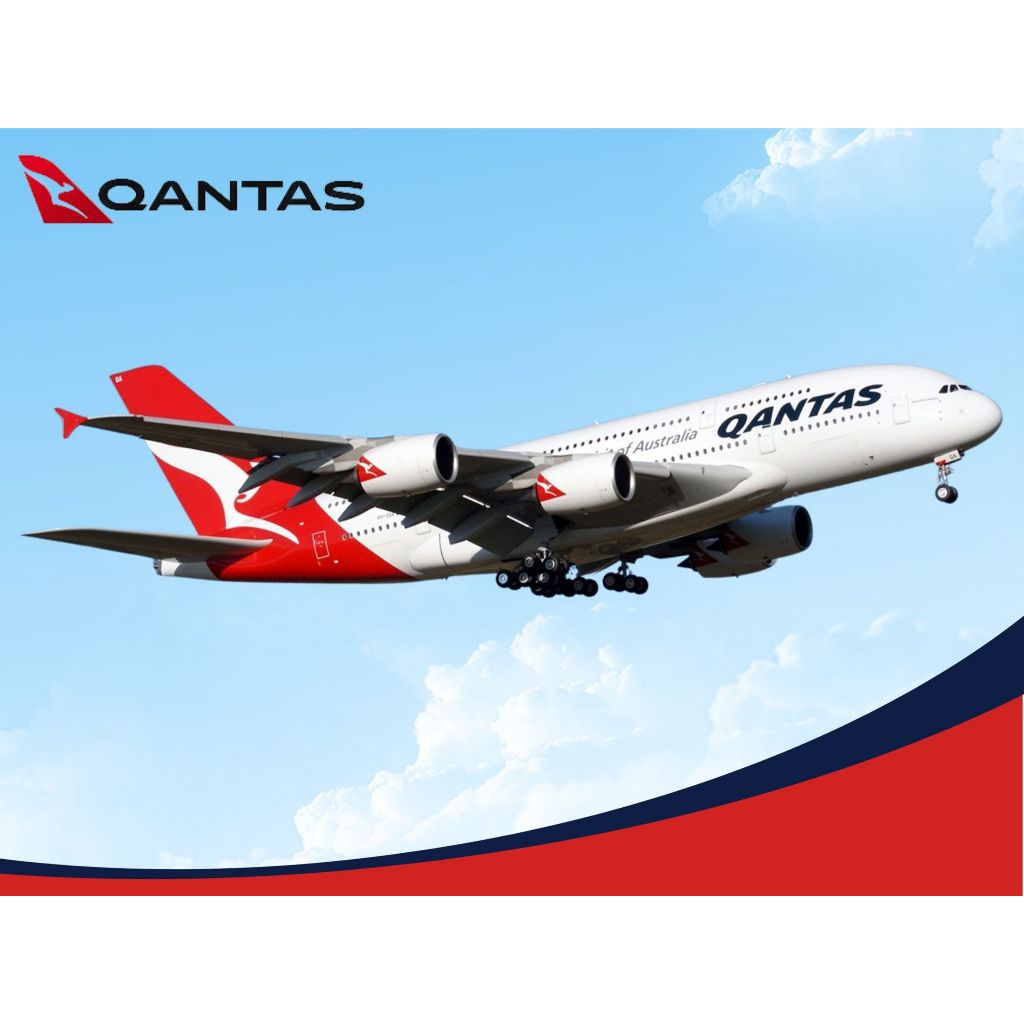 AIRBUS A380-800 QANTAS Airways Commercial Airplane Paper Model | Shopee ...