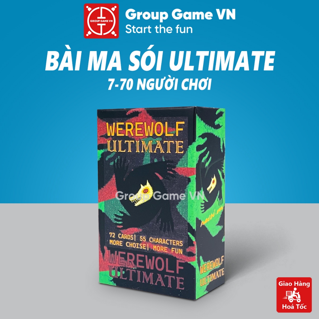 Vietnamese Ultimate Werewolf Deck 71 cards, Hard paper - Ultimate ...