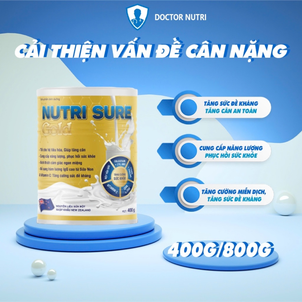 Nutritional Milk Weight Gain For Thin People NUTRI Sure Gold DOCTOR ...