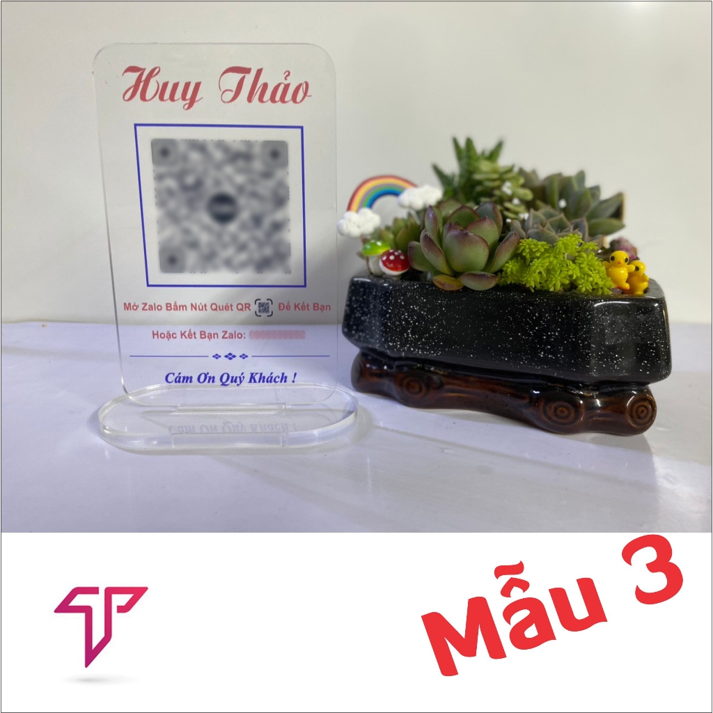 Desktop QR CODE scanning board made of durable and beautiful mica, bank ...