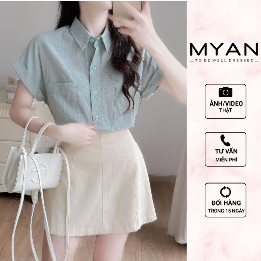 Myan DESIGN Vvn A-Line Khaki Skirt042322 | Shopee Malaysia