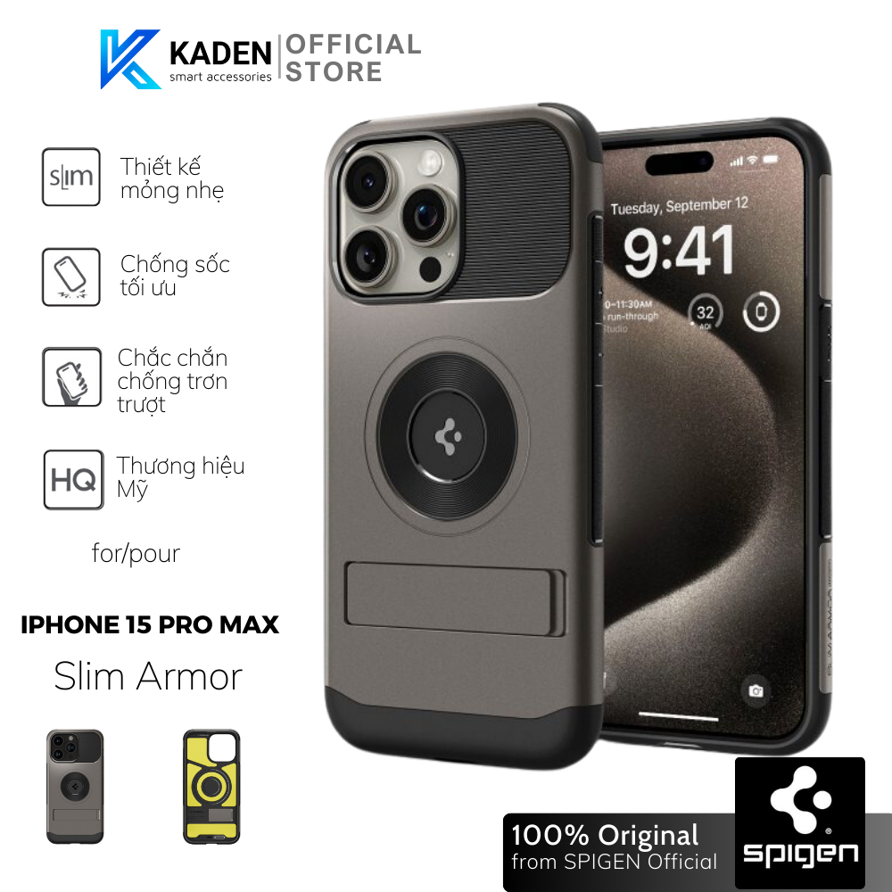 Spigen Iphone 15 Pro Max Slim Armor (Magfit) Case-Genuine | Shopee Malaysia