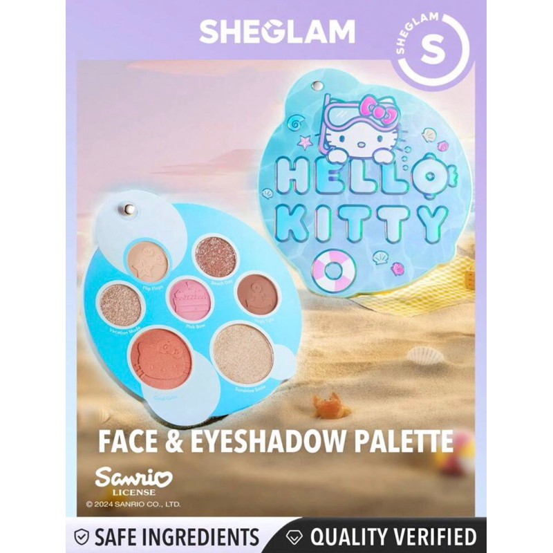 Sheglam Hello Kitty Fun In The Sun Eyeshadow Palette | Shopee Malaysia