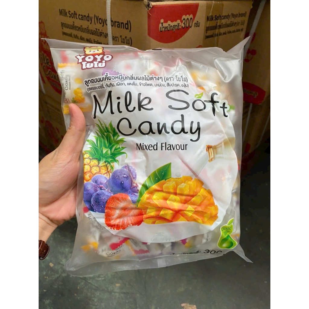 Milk Soft Candy mixed fruit gummies 300g Thailand hot item | Shopee Malaysia