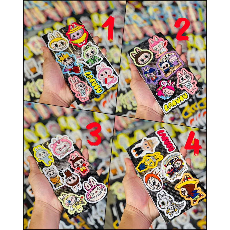 Labubu stamp Set with kute decoration. (price for 1 sheet) | Shopee ...