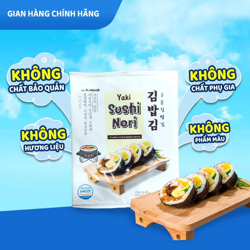 Seaweed Leaf Needle Korean Yaki Rice Roll (10 Leaves 24g) | Shopee Malaysia