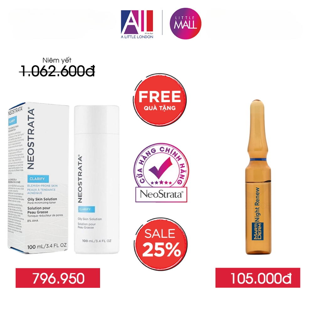 8% aha NeoStrata oily skin solution clarify 8% aha 100ml FREE Martiderm ...
