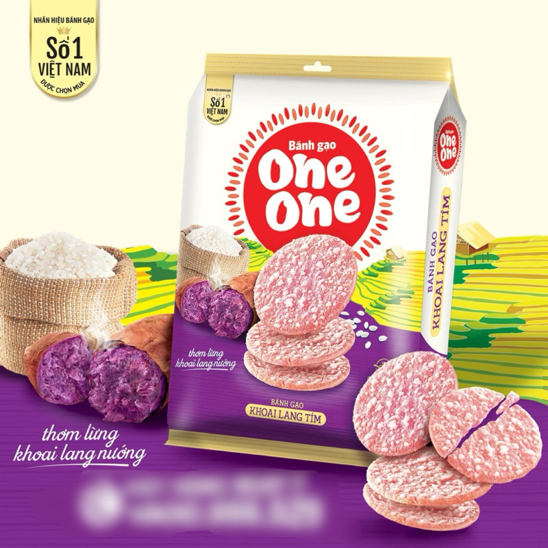 ONE ONE PURPLE SWEET POTATO RICE CAKE PACKAGE 166G | Shopee Malaysia